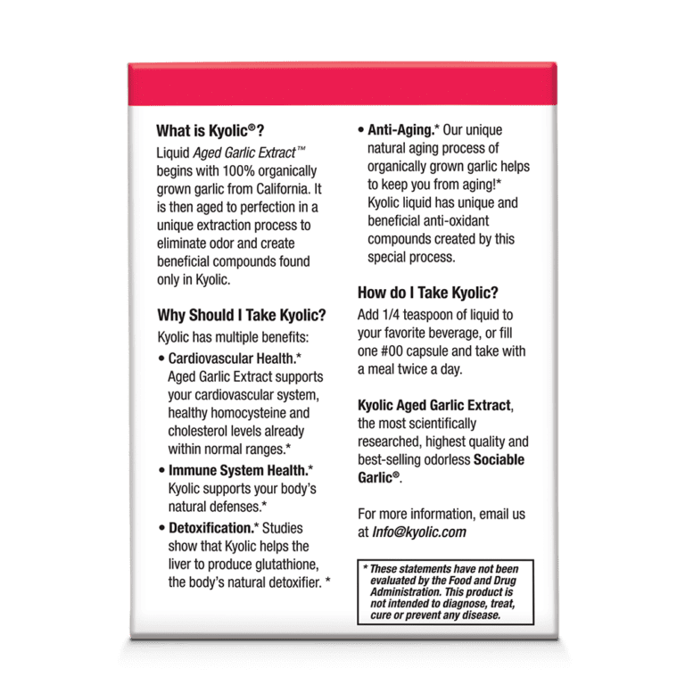 Kyolic Aged Garlic Extract | Liquid Cardiovascular Vegetarian