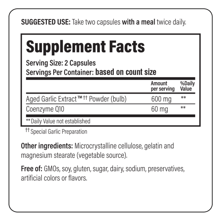 CoQ10 Cardiovascular Formula 110 | Healthy Cardiovascular System ...